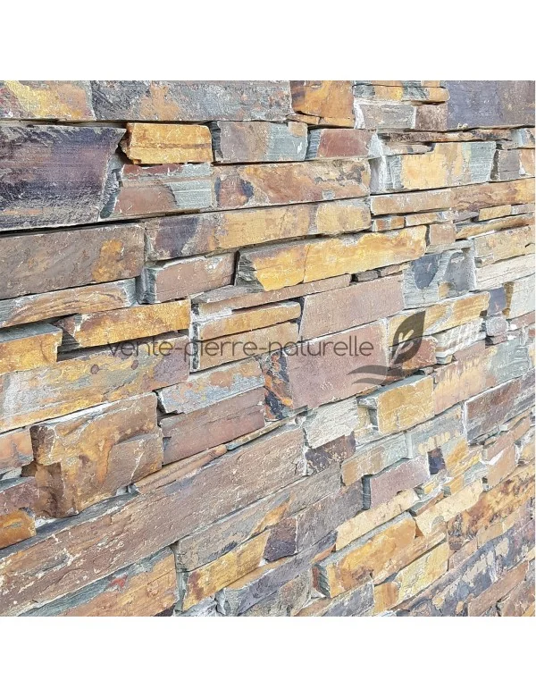 Plaquette de parement Calico Ardoise - Vente Pierre Naturelle